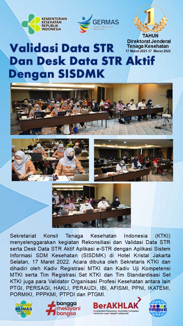 Validasi Data STR dan Desk Data STR Aktif Dengan SISDMK - Repositori ...